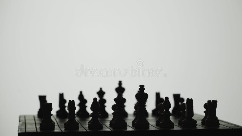 Strategy Concept of Chess Board Game. Rotation. Stock Footage - Video ...