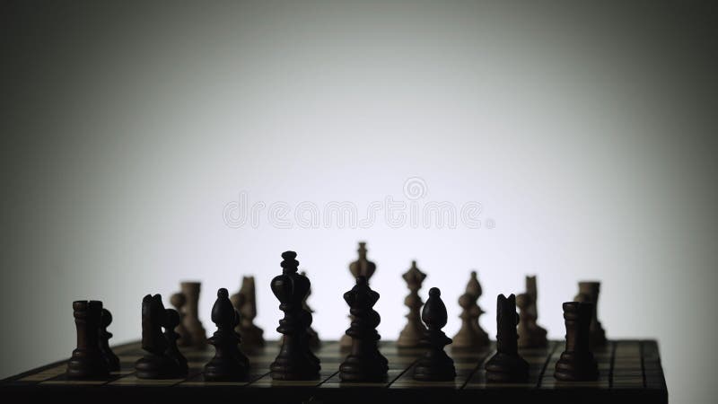 Strategy Concept of Chess Board Game. Rotation. Stock Footage - Video ...