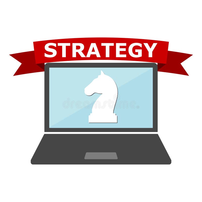 Strategy Concept Illustration, Simple Vector Illustration Stock ...
