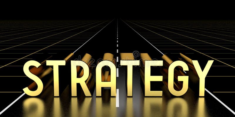 Strategy road signs stock illustration. Illustration of highway - 21984494