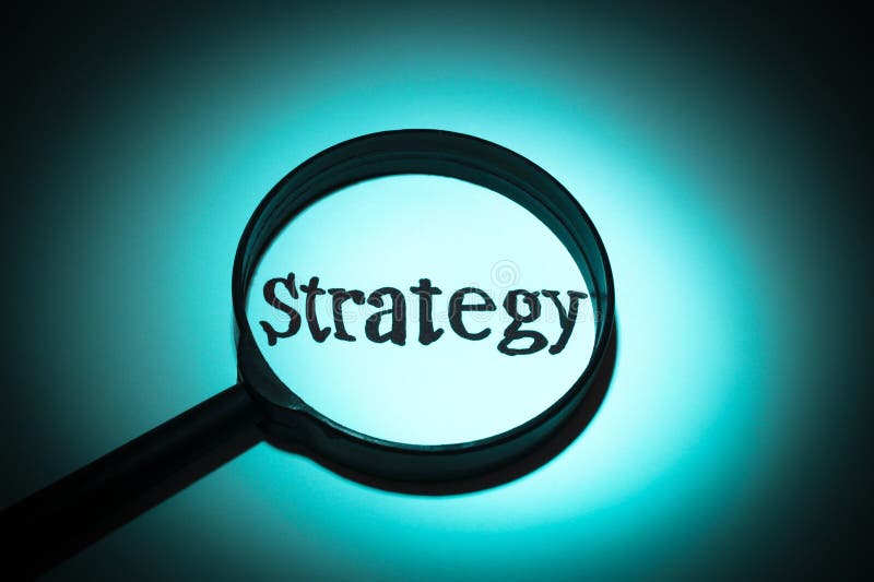 Strategy stock image. Image of lens, aspirations, magnifying - 61601085