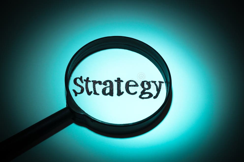 Strategy stock image. Image of lens, aspirations, magnifying - 61601085