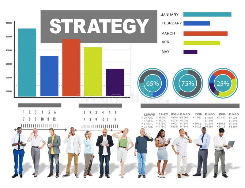Strategy Data Information Plan Marketing Solution Vision Concept Stock ...
