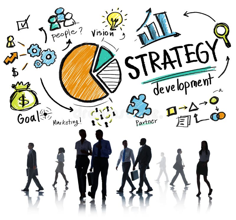 Strategy Development Goal Marketing Vision Planning Business Stock ...