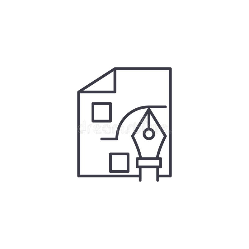 Strategy Development Linear Icon Concept Strategy Development Line