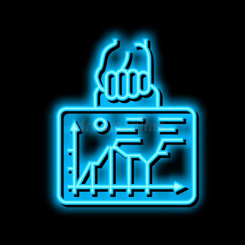 Strategy Development Neon Glow Icon Illustration Stock Vector ...