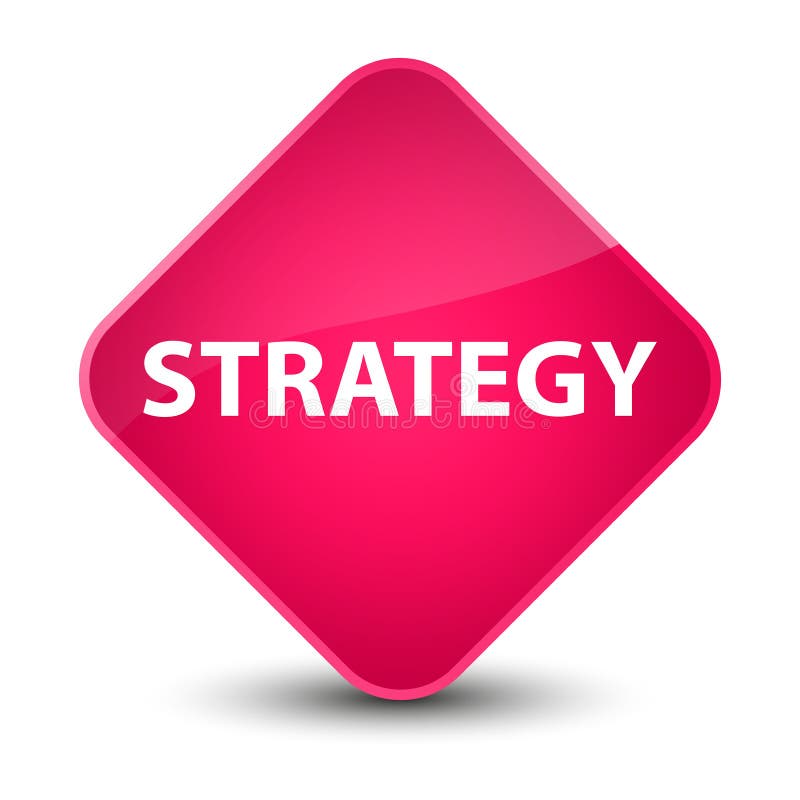 Strategy Elegant Pink Diamond Button Stock Illustration - Illustration ...
