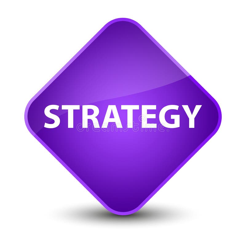 Strategy Elegant Purple Diamond Button Stock Illustration ...