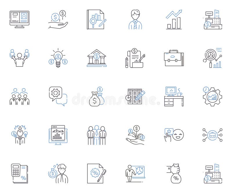 Strategy Execution Line Icons Collection Implementation Execution Actionable Planning