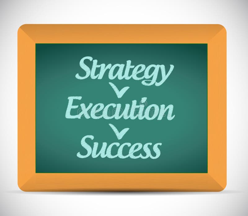 Strategy Execution To Success Concept Illustration Stock Illustration ... Strategy Execution To Success Concept Illustration Stock Illustration ...
