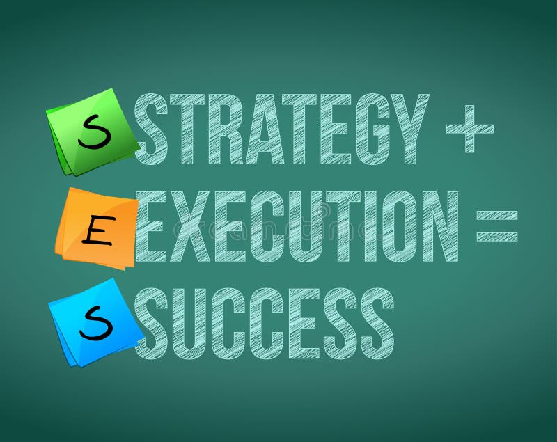 Strategy Execution To Success Concept Illustration Stock Illustration ... Strategy Execution To Success Concept Illustration Stock Illustration ...
