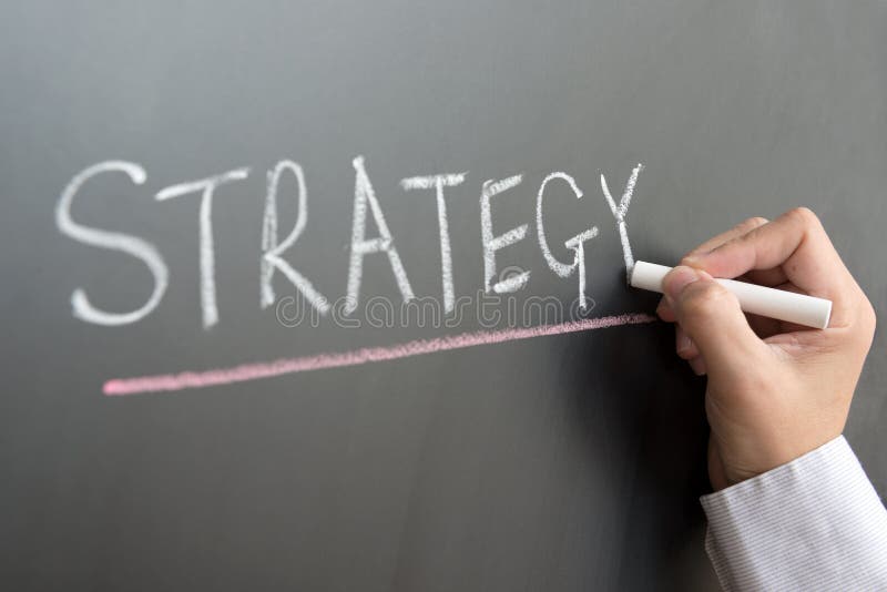 Strategy stock image. Image of strategic, male, word - 61905717