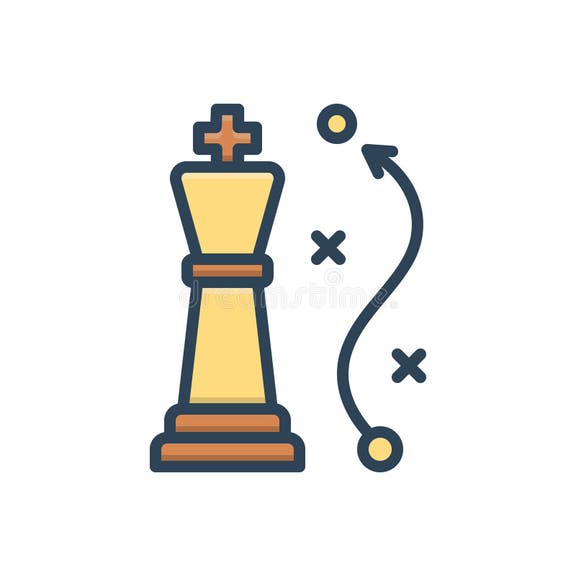 Color Illustration Icon for Strategy, Approach and Blueprint Stock ...