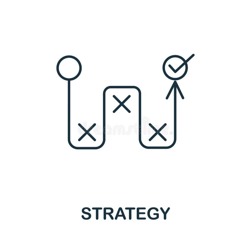 Strategy Icon from Teamwork Collection. Simple Line Element Strategy ...