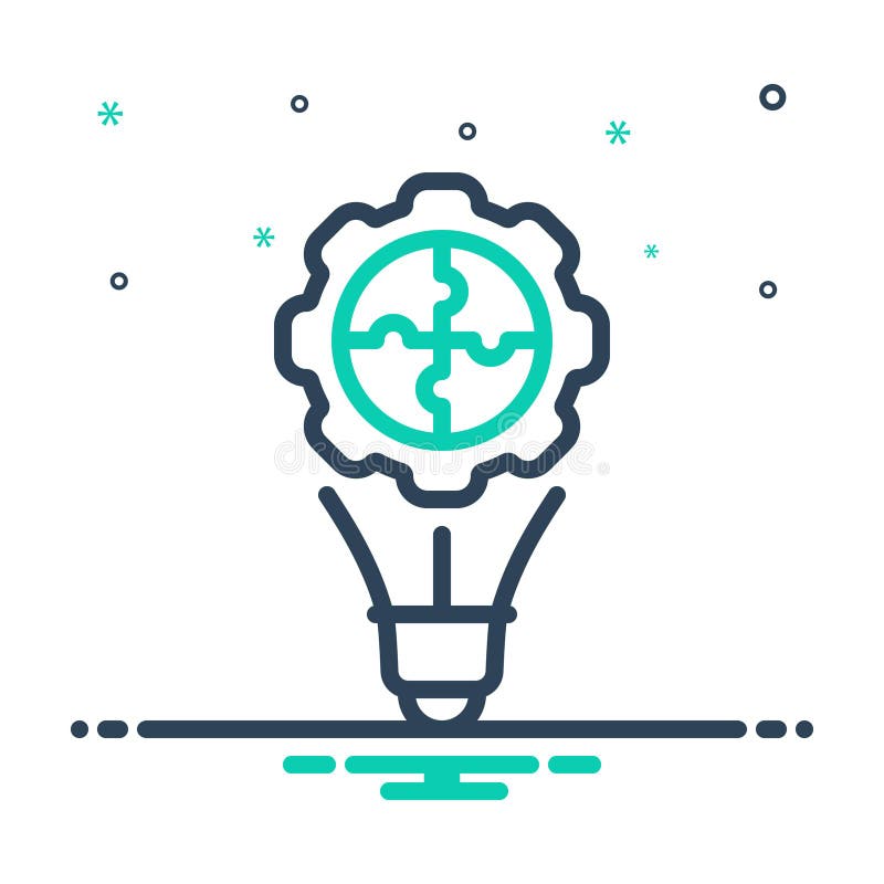 Mix Icon for Strategy, Strategic and Planning Stock Vector ...