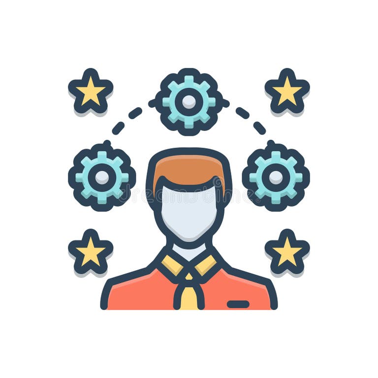 Color Illustration Icon for Strategy, Strategics and Plan Stock ...