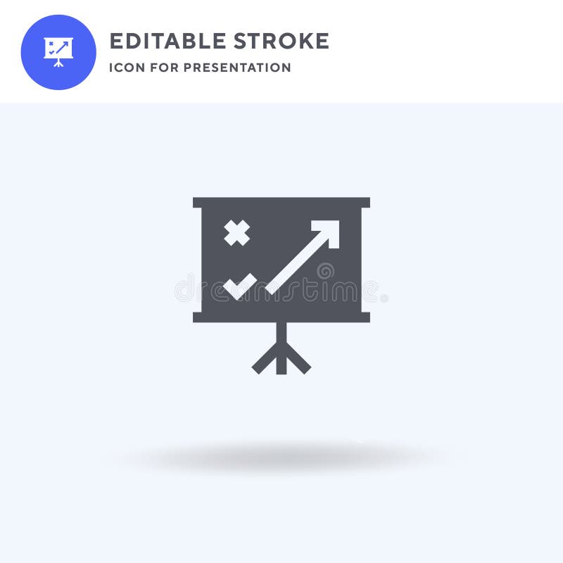 Strategy Icon Vector, Filled Flat Sign, Solid Pictogram Isolated on White, Logo Illustration ...