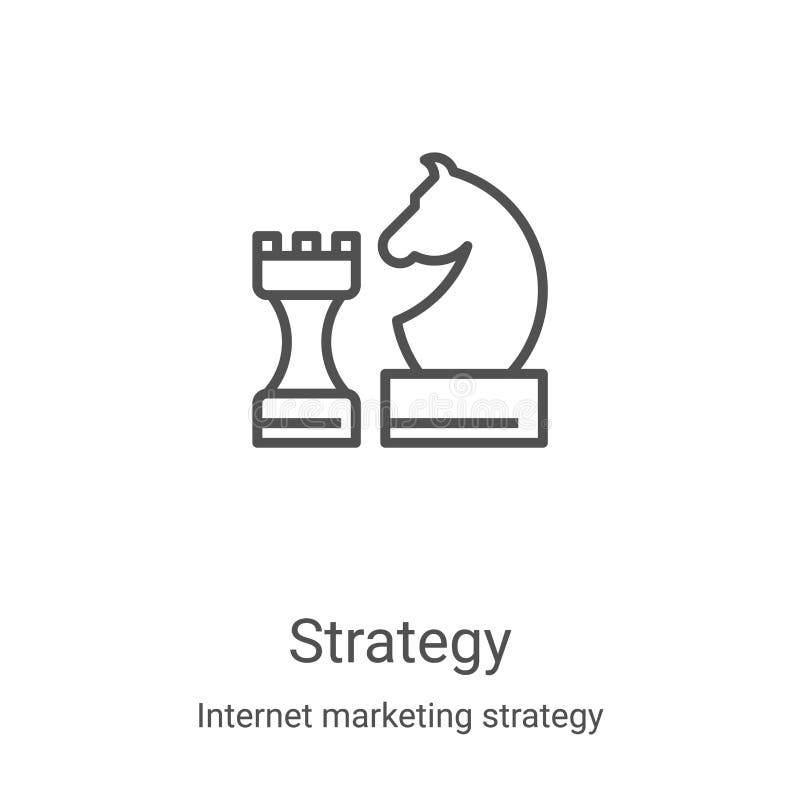 Strategy Icon Vector from Internet Marketing Strategy Collection. Thin ...