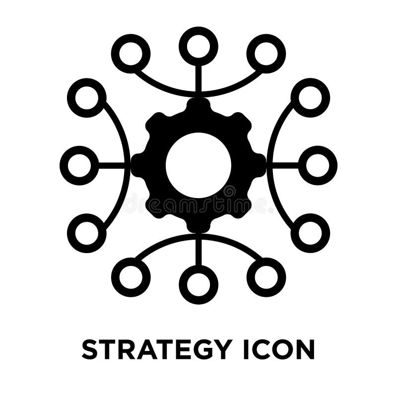 Strategy Icon Vector Isolated on White Background, Logo Concept Stock ...
