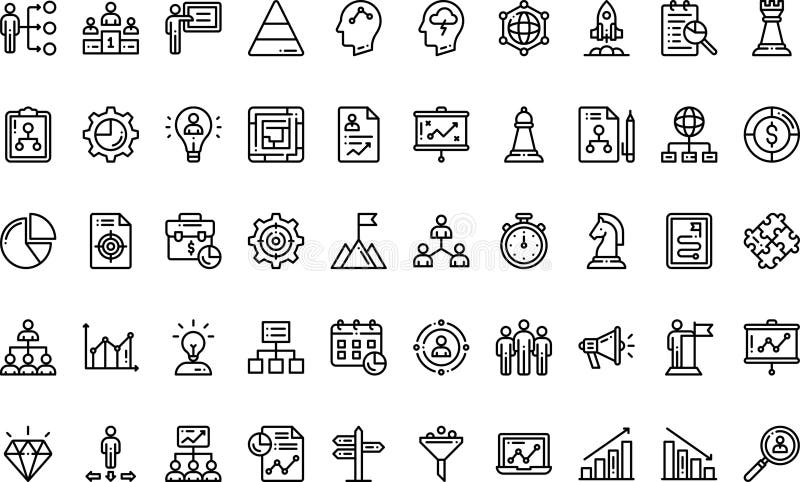 Strategy Icons High-Quality Vector Icons Collection with Editable ...