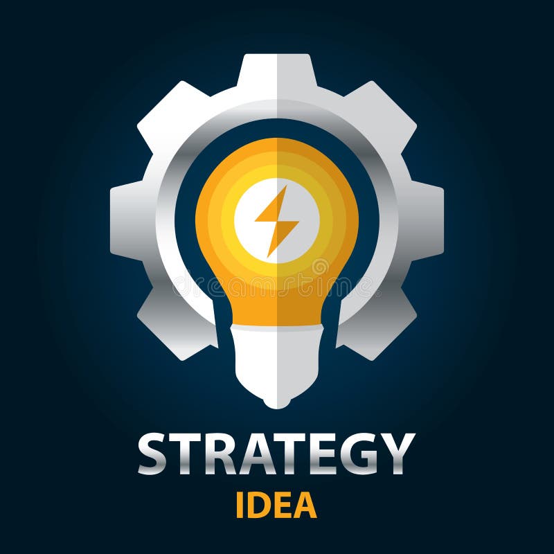 Strategy idea stock vector. Illustration of symbol, technology - 46569987