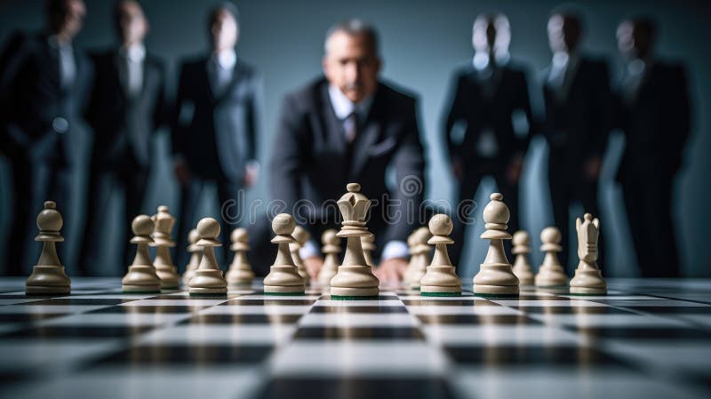 Strategy Ideas Concept Business, the Business Strategy with Chess ...
