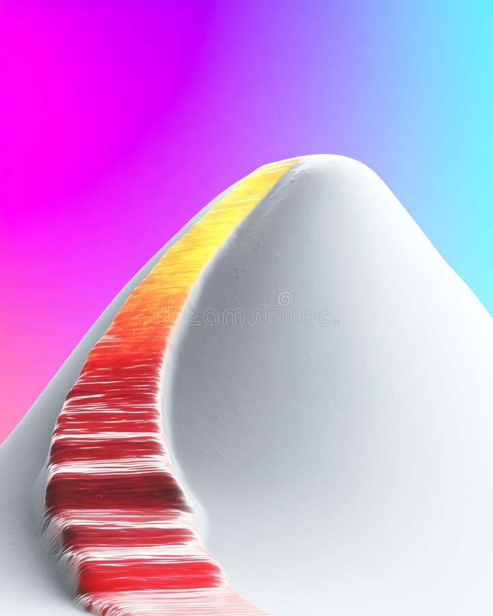 Strategy Implementation Reform, Abstract Colorful Ridge on Smooth White ...