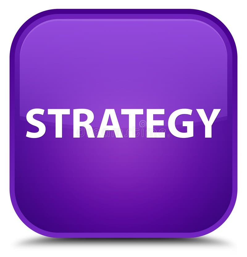 Strategy Special Purple Square Button Stock Illustration - Illustration ...