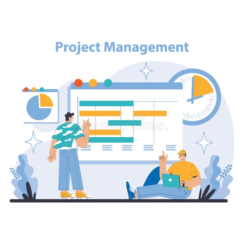 Strategy and Management Concept. Flat Vector Illustration. Stock Vector ...
