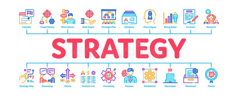 Strategy Manager Job Minimal Infographic Banner Vector Stock Vector ...