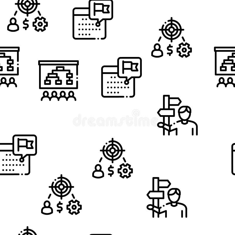 Strategy Manager Job Seamless Pattern Vector Stock Vector ...