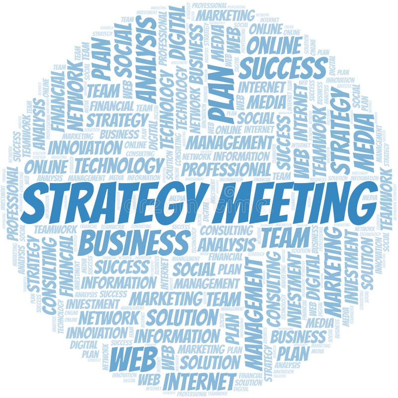 Strategy Concept Word Cloud Create with Text only. Stock Illustration ...