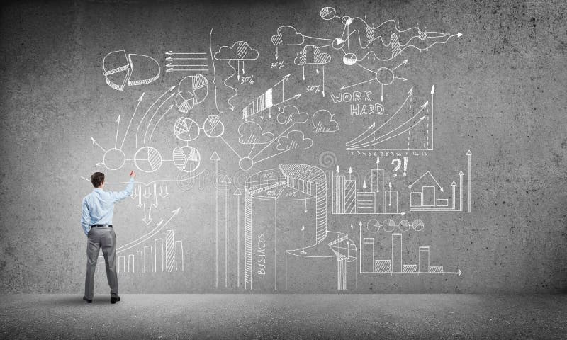 Strategy plan on wall stock image. Image of office, marketing - 64555557