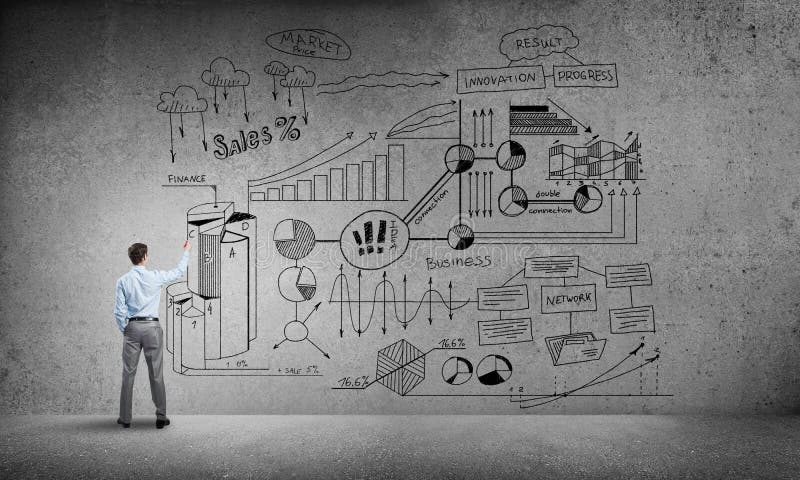 Strategy plan on wall stock image. Image of corporate - 64725365