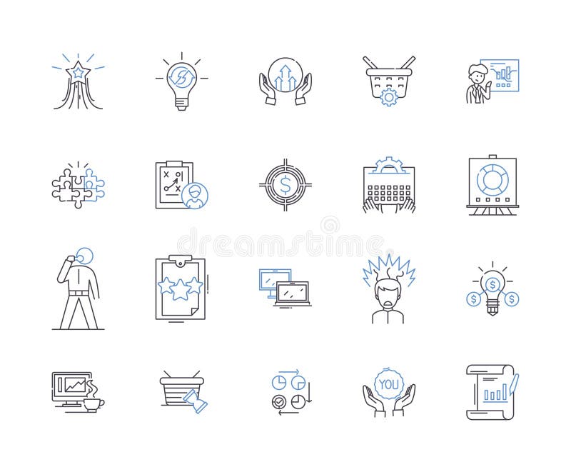 Strategy and Planing Outline Icons Collection. Strategy, Planning ...