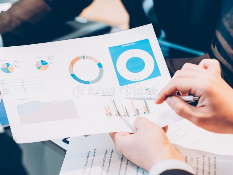 Strategy Planning Analysis Business Men Statistics Stock Photo - Image ...