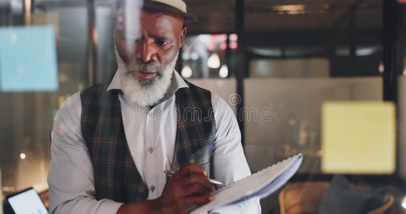 Strategy, Planning and Vision, Black Man Brainstorming Project, Sticky ...