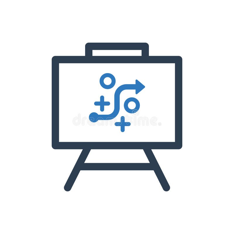 Strategy Presentation Icon stock illustration. Illustration of isolated ...
