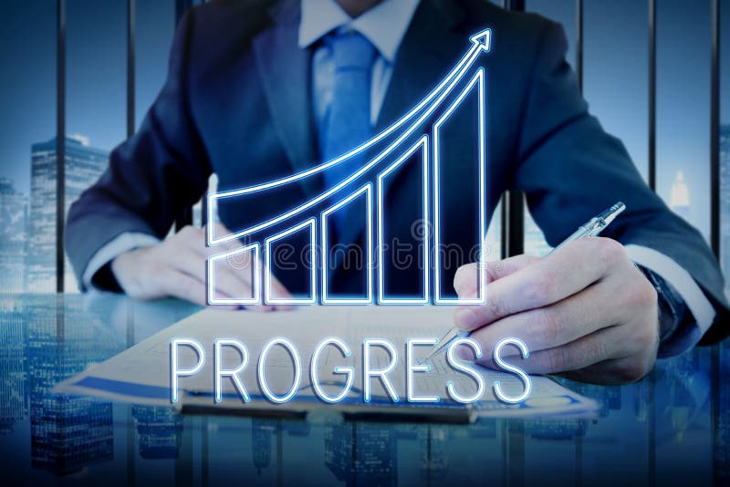 Strategy Progress Economy Growth Concept Stock Photo - Image of ...