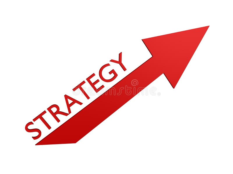 Strategy Arrow Right Direction Stock Illustration - Illustration of ...