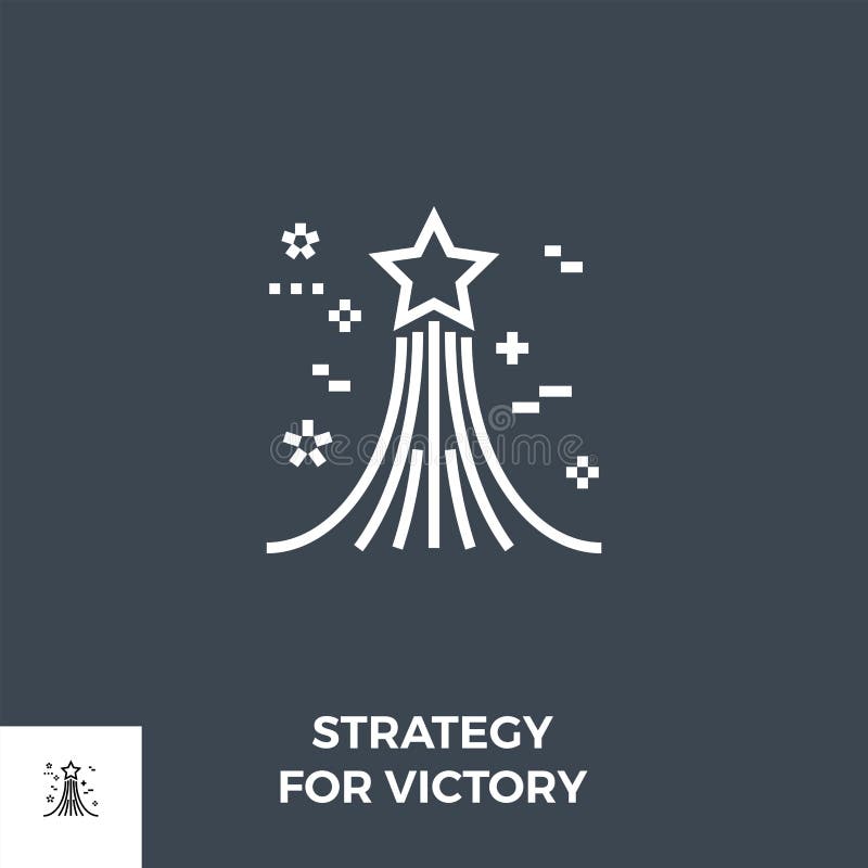 Strategy for Victory Line Icon Stock Vector - Illustration of idea ...