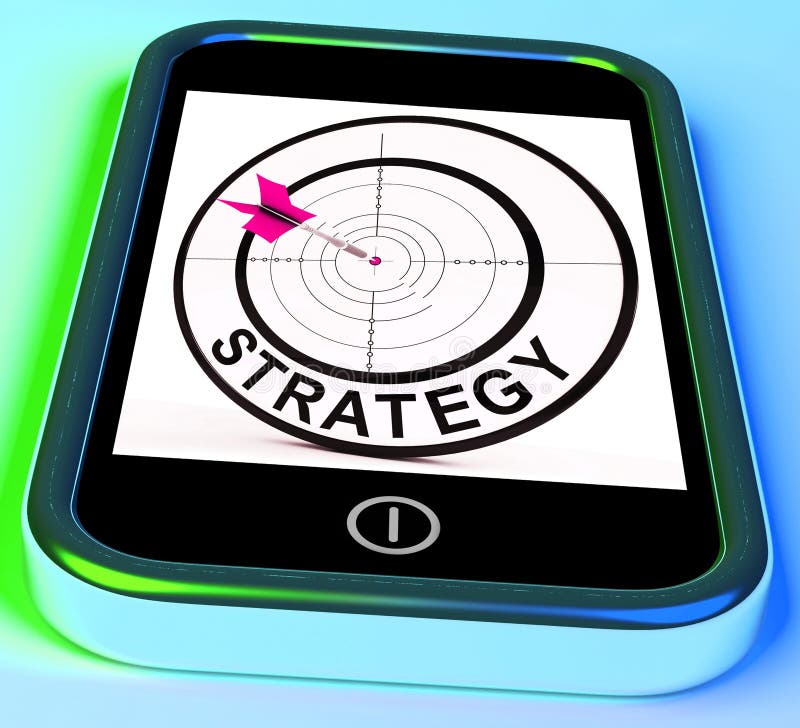 Strategy Smartphone Means Methods Tactics and Game Plan Stock ...