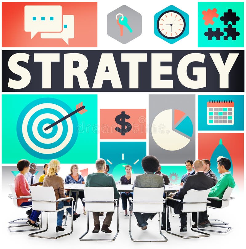 Strategy Solution Tactics Teamwork Growth Vision Concept Stock Image ...