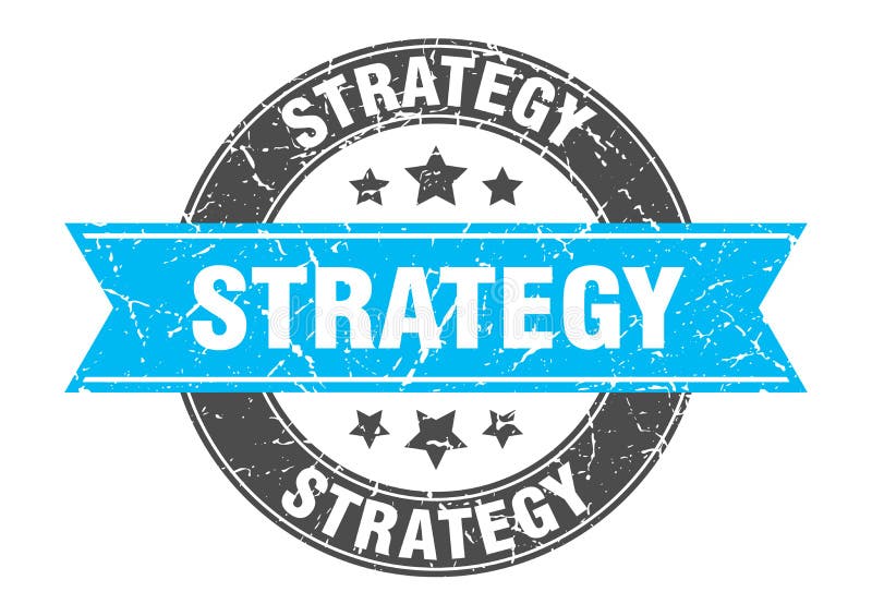 Strategy stamp stock vector. Illustration of button - 162727720