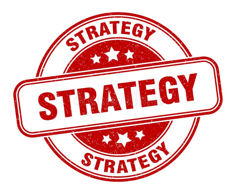 Strategy Stamp. Strategy Round Grunge Sign Stock Vector - Illustration ...