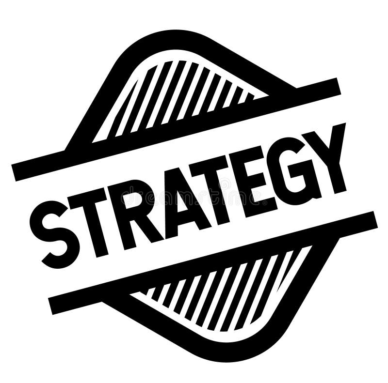 Strategy stamp on white stock vector. Illustration of project - 124301624