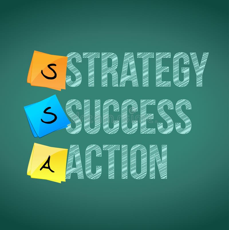 Plan into Action Written on a White Paper. Stock Illustration ...