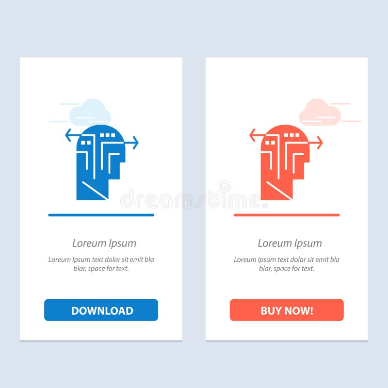 Strategy, Thinking, Mind, Head Blue and Red Download and Buy Now Web ...