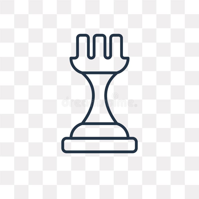 Strategy Vector Icon Isolated on Transparent Background, Linear Stock ...