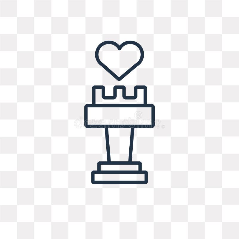 Strategy Vector Icon Isolated on Transparent Background, Linear Stock ...